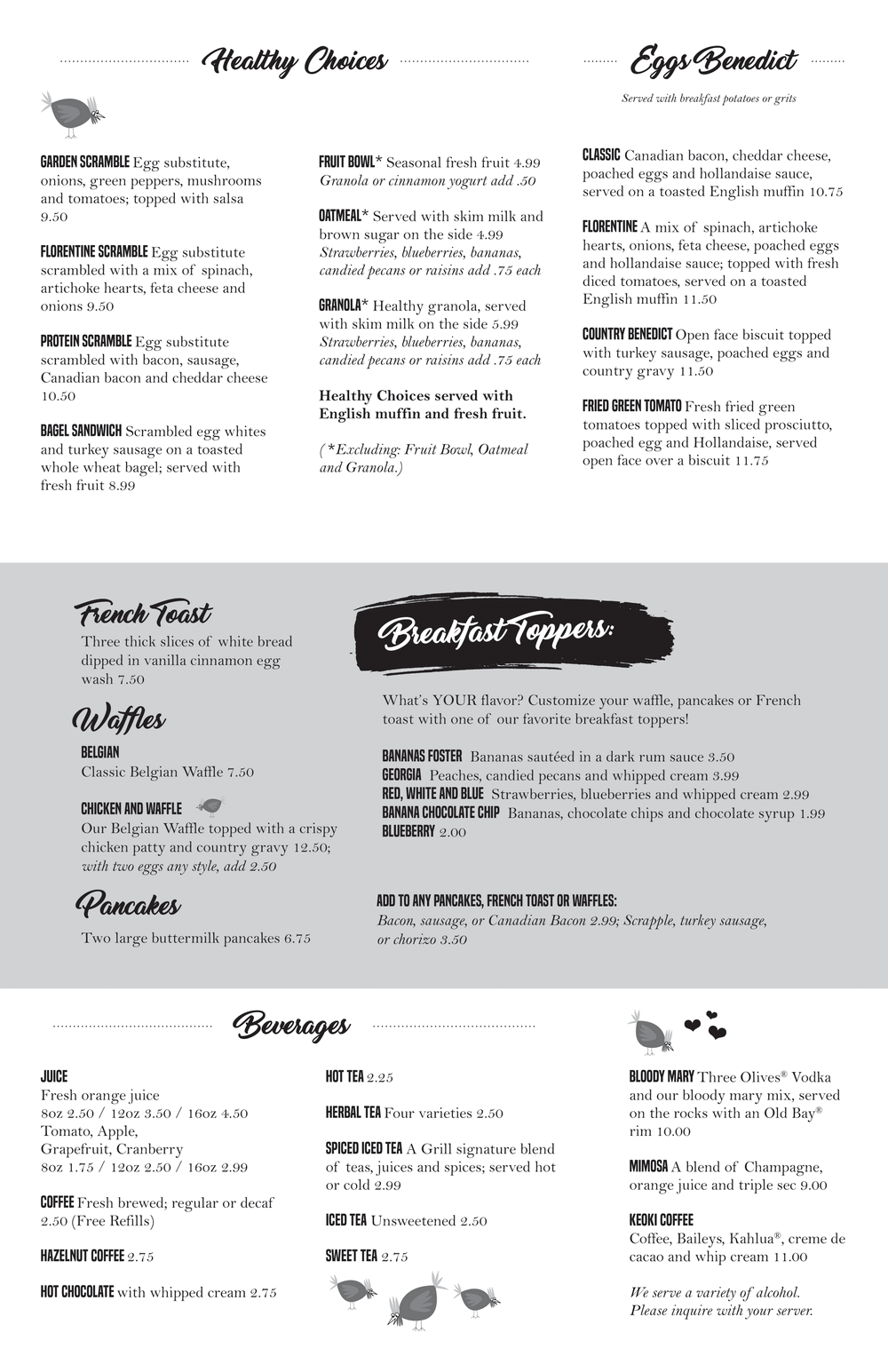 Breakfast – The Grill at Quarterfield Station