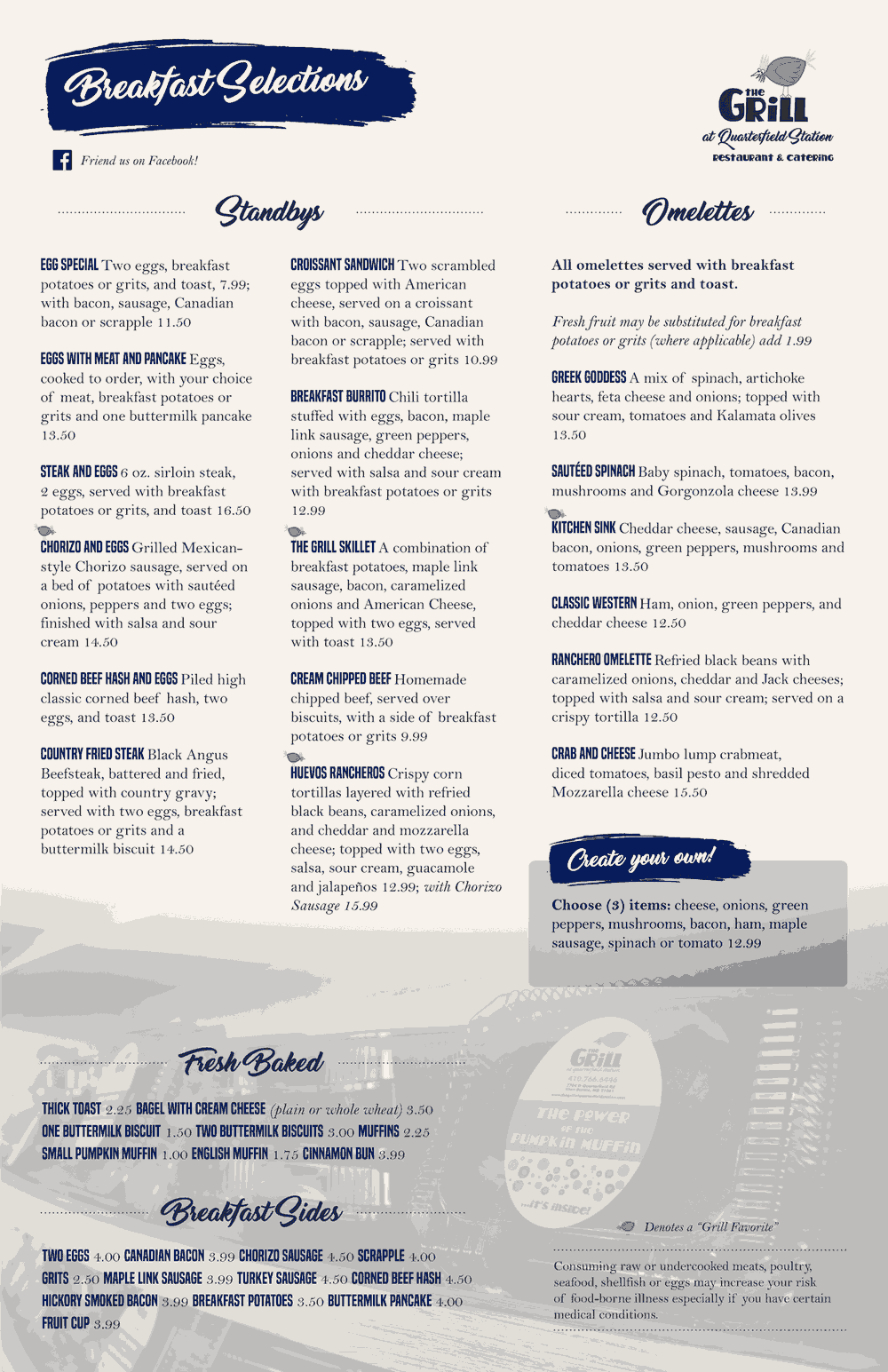 Breakfast – The Grill at Quarterfield Station